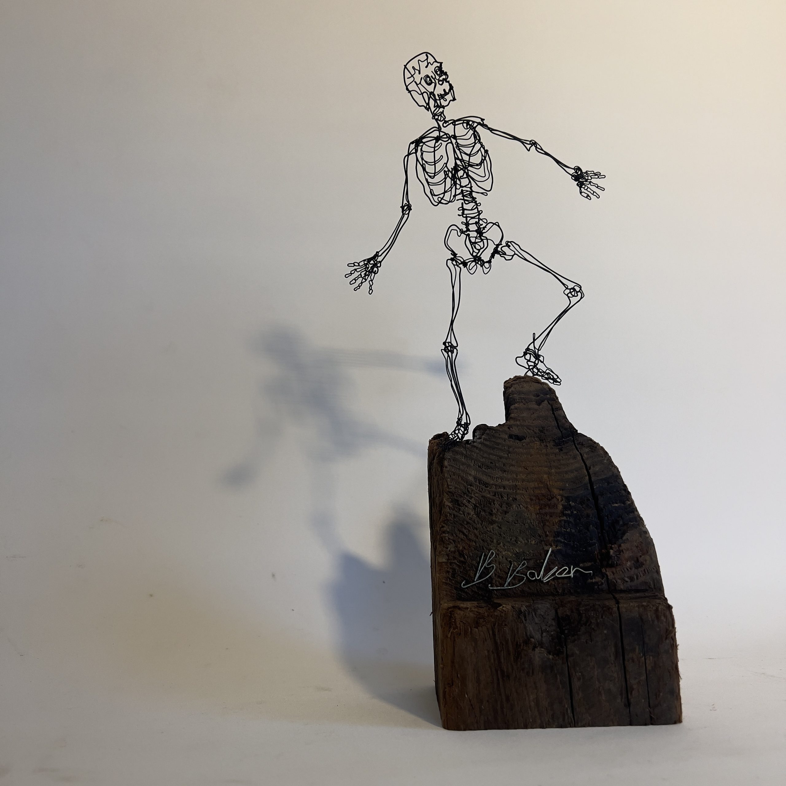 Skeleton Wire Sculpture | Ben Baker Art